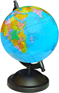 VALENCIA Black Metallic Globe 8 Inch Height, 5 Inch Diameter and India ...