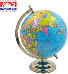 Kebica Educational Rotating 8 inch World Globe with Clearly visible ...