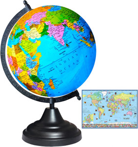 VALENCIA Black Metallic Globe 12 Inch Height, 8 Inch Diameter(Medium ...