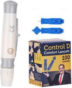 Control D Adjustable Lancing Device Kit with Ejection Button + 100 ...