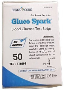gluco spark (no coding) 50 Glucometer Strips Price in India - Buy gluco ...