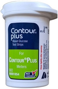 CONTOUR PLUS CP Blood Glucose 25 Glucometer Strips Price in India - Buy ...