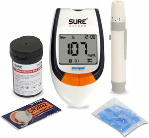 sure screen Sugar test monitor Glucometer Price in India - Buy sure ...