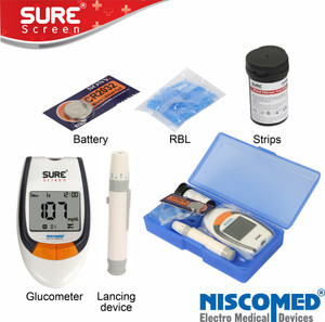 NISCOMED Surescreen Glucometer Easy&Accurate Painfree Blood sugar ...