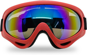 AutoPowerz Red Frame Dirt Bike Riding Goggle Adjustable Strip ...