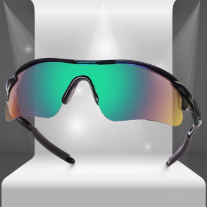 Cereto Black & Military Sports Googles Mirrored UV Protection For Boys ...