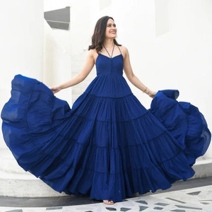 Swayatt Flared/A-line Gown Price in India - Buy Swayatt Flared/A-line ...