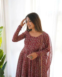 REVA ENTERPRISE Anarkali Gown Price in India - Buy REVA ENTERPRISE ...