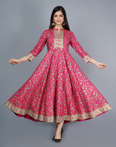 Sa Rasa Women Printed Anarkali Kurta - Buy Sa Rasa Women Printed ...