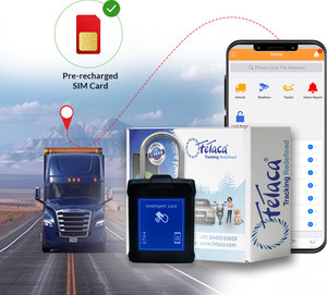 fetaca E-Lock GPS Tracker Door Locker for Assets, Trucks, Containers ...