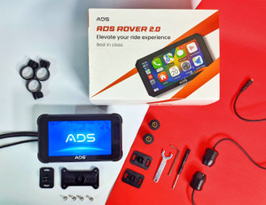 ADS ADSRover 2.0 Bike Dashcam with carplay Gps navigation & Tyre ...