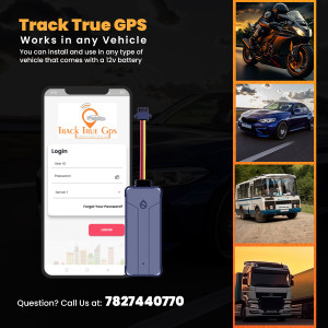 TRACKTRUE X-1 GPS (Water-Proof, Inbuilt Battery) For car, Bike,Truck ...