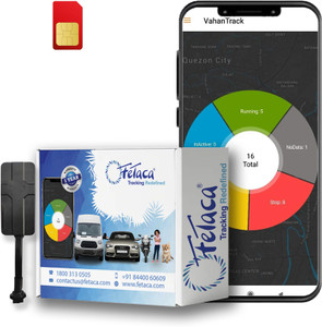 fetaca V5 Wired GPS Tracker with Multiple Type Alarms for Car, Bike ...