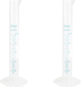 OCTA 10ML Transparent Plastic Graduated Cylinder for Laboratory Testing ...