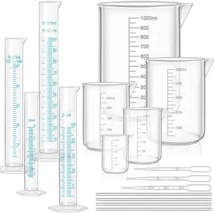 LabHouse Graduated Cylinder (10-100 ml) 5 Beaker (50-1000 ml) 3 Dropper ...