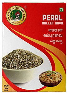 Nativefoodstore Kambu Pearl Millet Rava, 500g (Bajra/Sajjalu/Sajje ...