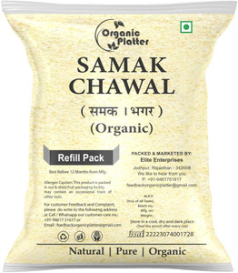 Organic Platter Fasting flour|Sama|Samo|Barnyard Millet|Samak chawal ...