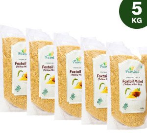Farmbean Foxtail Millet Natural Grains, 1kg X 5- (Kaon / Kang / Kangni ...