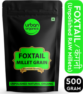 Urban Organic Unpolished Kangni-Foxtail Millets 500g (Navane-Kaon-Kakum ...