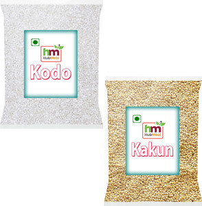 Hubmeal Combo Pack of 2 Millets 250g Each Packet |Kodo White + Kangni ...