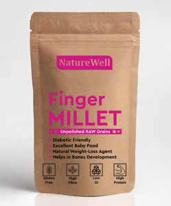 Naturewell Unpolished Ragi/Finger millet 5kg (Mandua/Taidalu/Kodra ...