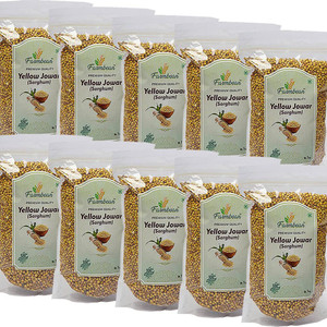Farmbean Yellow Jowar Grains 10 KG / Sorghum / Jonna /Jowar Sabut/jowar ...