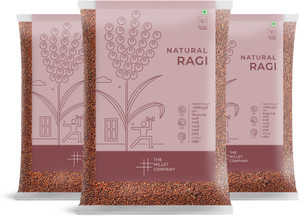 The Millet Company 3 Kg Natural Ragi, Nachni, Finger Millet, Natural ...