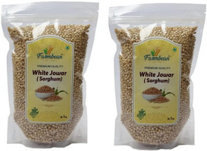 Farmbean Whole White Jowar Grains 2 KG / Sorghum / Jonna /Jowar Sabut ...