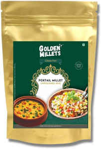 GOLDEN MILLETS Foxtail Millet 1kg Unpolished rice (Pack of 5) Foxtail ...