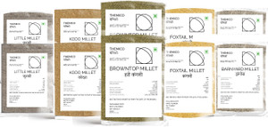 Themico Unpolished Combo Pack 5 kg Kodo, Browntop, Little Millet ...