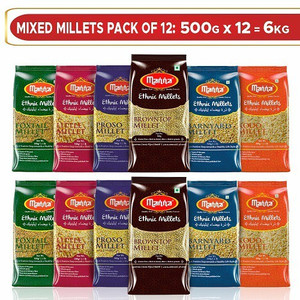 Barnyard Millet Manna Millets 2kj - Natural Grains Combo Pack Of 4 ...