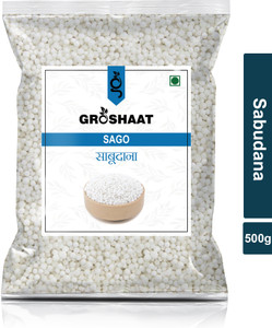 Groshaat Sabudana (Sago)- 500gm Pack Sago Price in India - Buy Groshaat ...