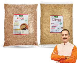 Jeena Sikho Little Millet 1kg & Kodo Millet 1kg Combo Pack Mixed Millet ...