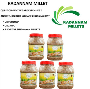 Kadannam Millets (Unpolished & Organic) Comb Of 5 Little Millets ( 1kg ...