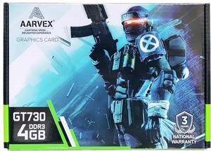 AARVEX GT 730 4GB GDDR3 GPU DDR3 4 GB NVIDIA Chipset 64 bit 1800 MHz ...
