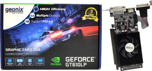 GEONIX NVIDIA GeForce GT610LP DDR3 2 GB NVIDIA Chipset 64 bit 1000 MHz ...
