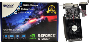 GEONIX GX-GT210LP DDR3 1 GB NVIDIA Chipset 64 bit 1000 MHz Graphics ...