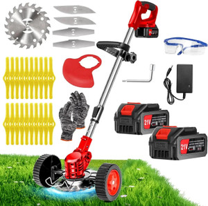 MOOZICO Grass Cutter Machine for Garden Adjustable Height and Portable ...