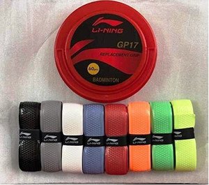 LI-NING Badminton Racquet Replacement Cushion Grip (Multicolor) Pack of ...
