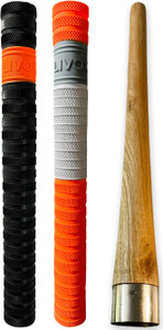 LIVOX Thunderblade, Dynamic Cricket Bat Handle 2 Grips With Wooden Grip ...