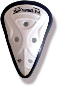 NIMBOLIYA PLAYER SERIES Abdominal Guard (white) Cricket Inner Thigh ...