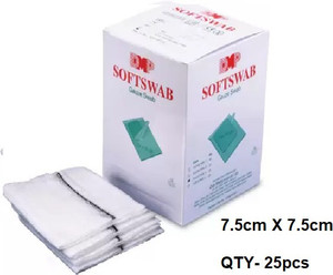Ashni DMP SoftSwab Gauze Swab 25x5 125 pcs Sterile Gauze Dressing Pad ...