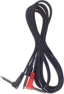 Roland PCS-31L Right Angle Insert Cable-2.5m Straight TRS Patch Cable ...