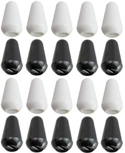 LoomTree 10Pcs White 4mm Plastic Toggle Switch Tips Knobs Cap for ST SQ ...