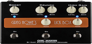 carl martin Greg Howe's Lick Box Overdrive & Distortion Effects Pedal ...