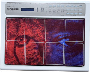Rhythm Pro (Tiger Eyes) Self Adhesive Octapad Skin For Roland SPD-20/11 ...