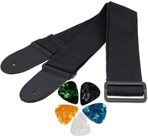 Mocking Bird Adjustable Guitar Strap Belt with 5 picks for Acoustic ...