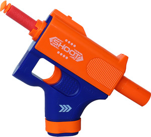 KIDLO Toys Mini Soft Blaster Manual Gun Toy with 3 Safe Foam Bullets ...