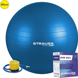 Strauss Anti Burst | Ideal for Exercise, Yoga & Workout , 85 Cm (Blue ...