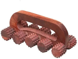 ECOPLUSH Wooden acupressure multi purpose body massager with 10 massage ...
